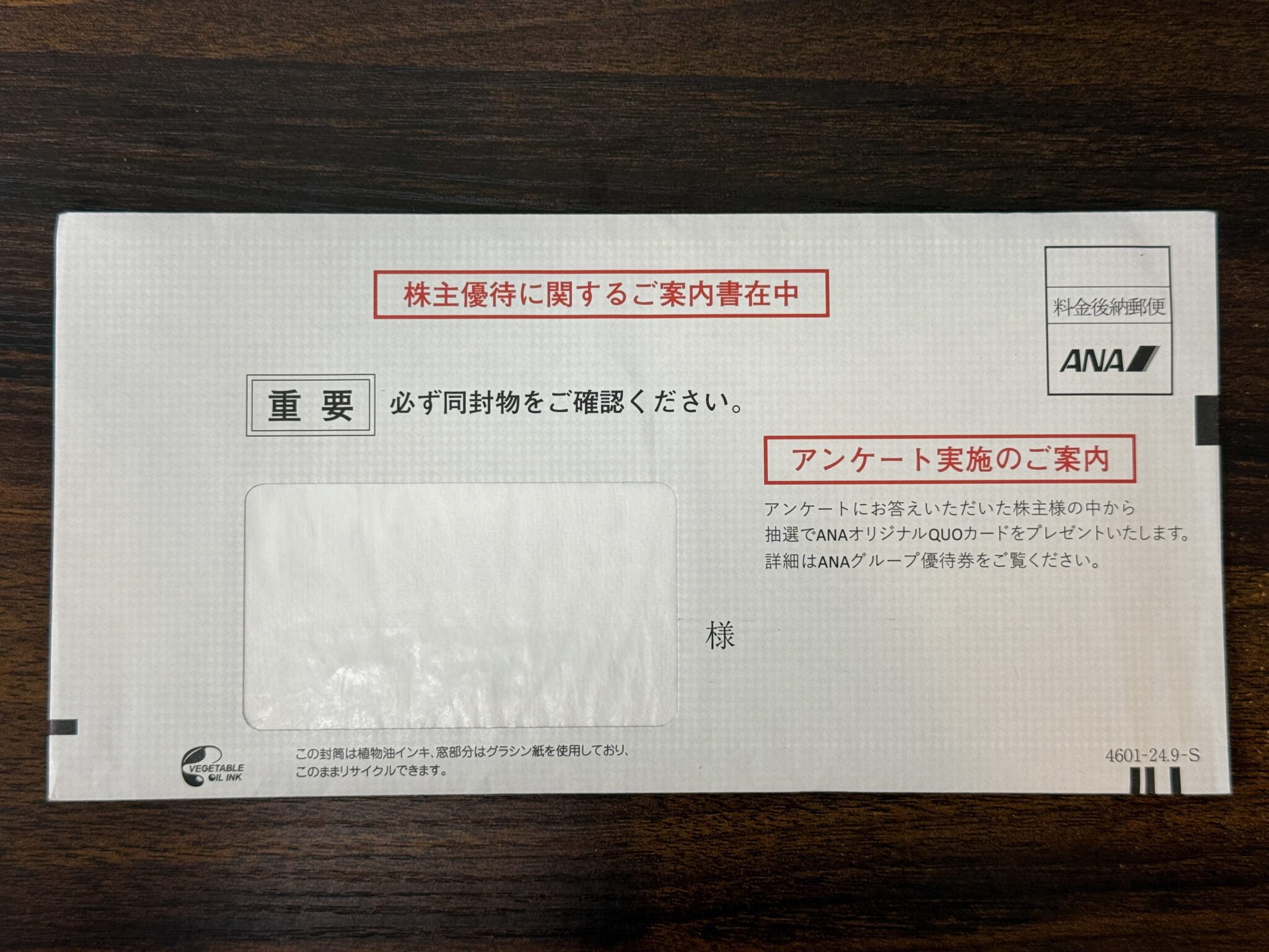 【株主優待】ANAホールディングス（9202） - MBAホルダーが保有している株主優待銘柄